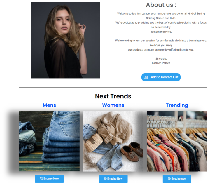 Garments Digital Visiting Card » Make Me Card